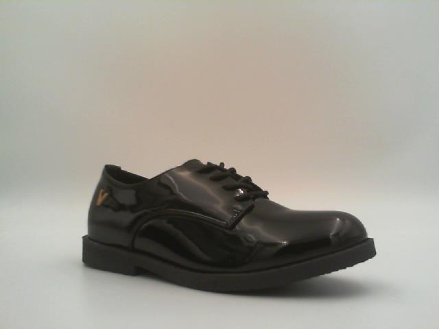 Via Beach Vespa 26 Black Patent Laceup Boyfriend Shoe - Shoe World