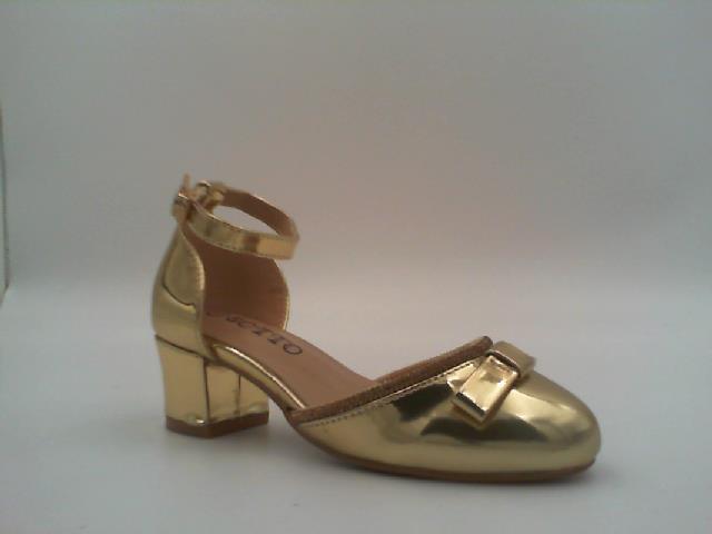 Sotto Gold Girls Bow Low Heel - Shoe World