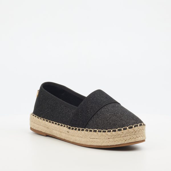 Via Beach Ivory 16 Black Espadrille Pump - Shoe World