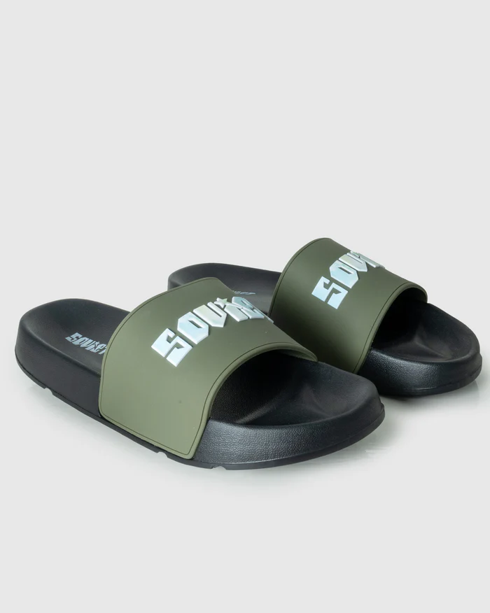 Soviet M Duncan Olive Slides - Shoe World