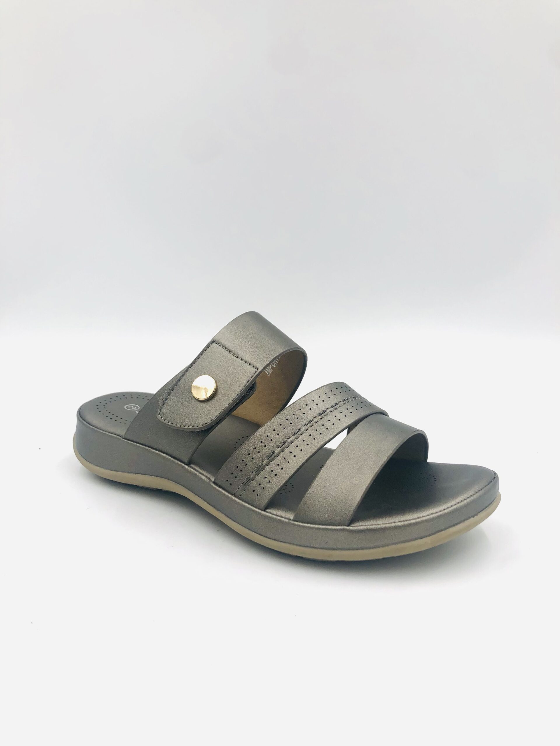 Savoy Lqk3213 Pewter Pushin Comfort Sandal - Shoe World