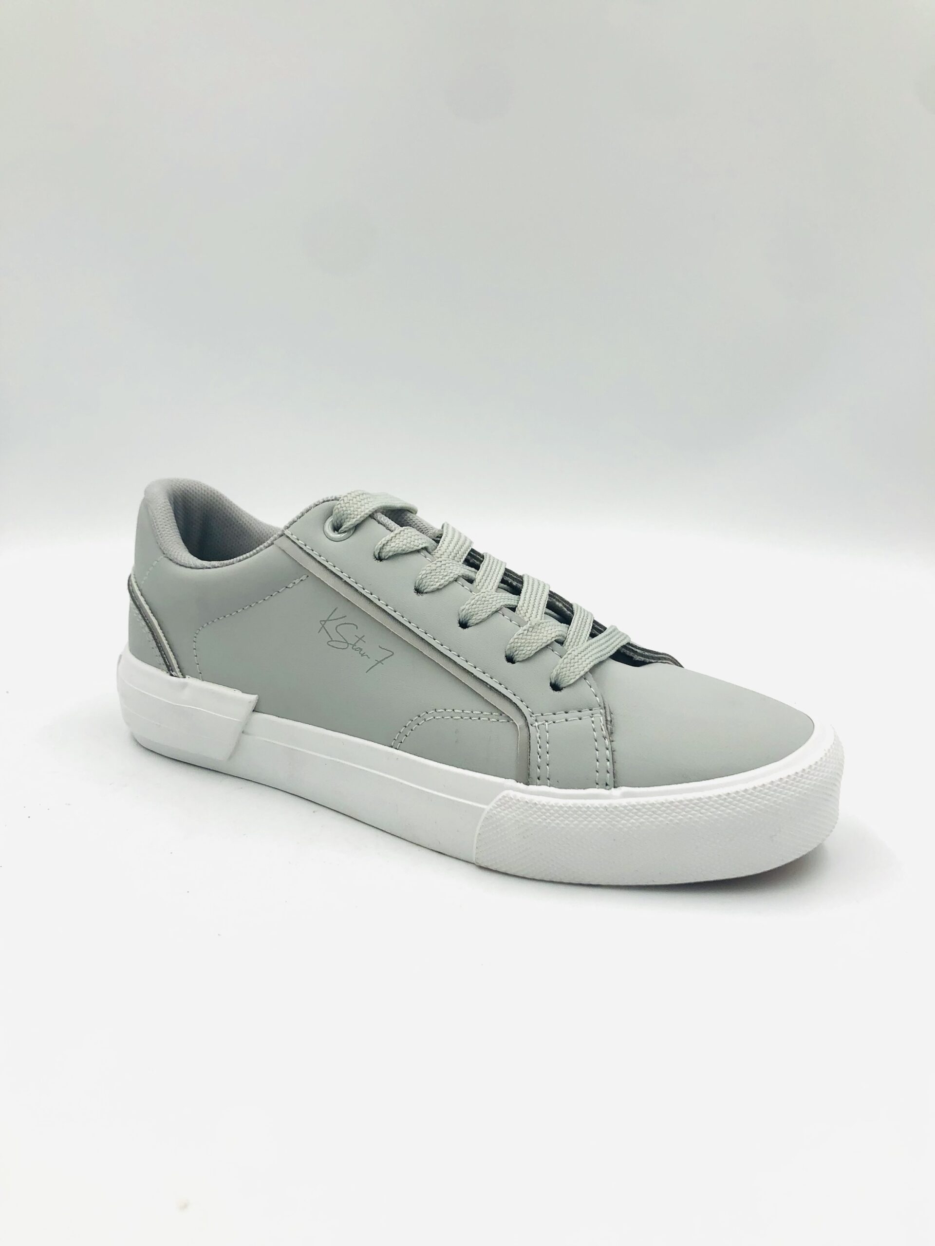 K7 Vision Grey Ladies Court Sneaker - Shoe World