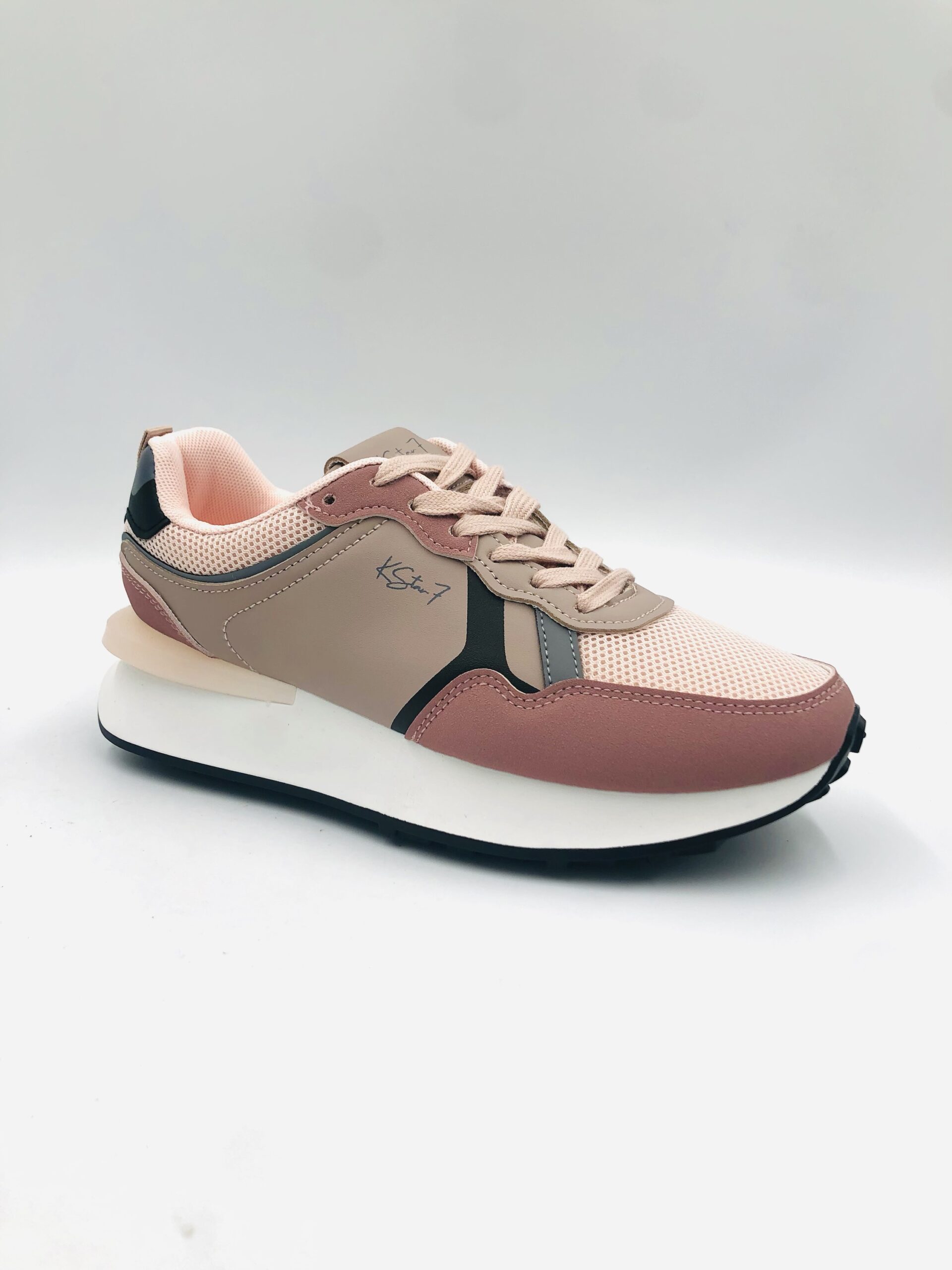 K7 Adley Pink Ladies Lace-Up Sneaker - Shoe World