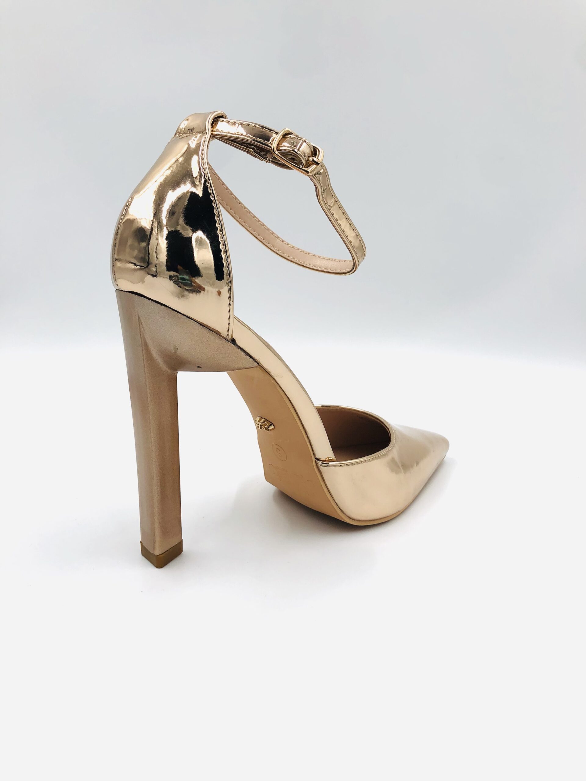 Miss Black Class 1 Rose Gold Ladies Heel - Shoe World