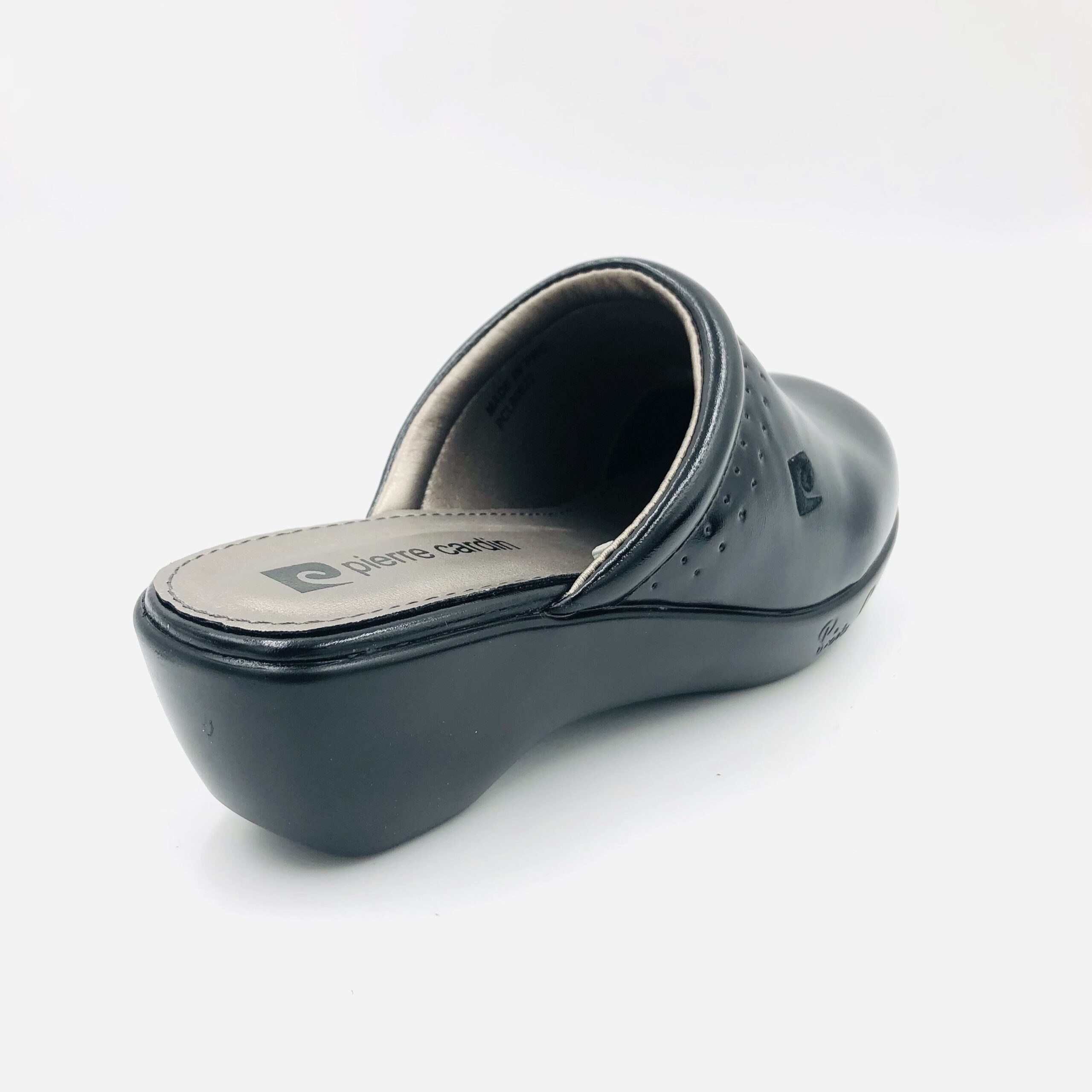 Pierre Cardin Bolbel Black Ladies Pushin Mule - Shoe World