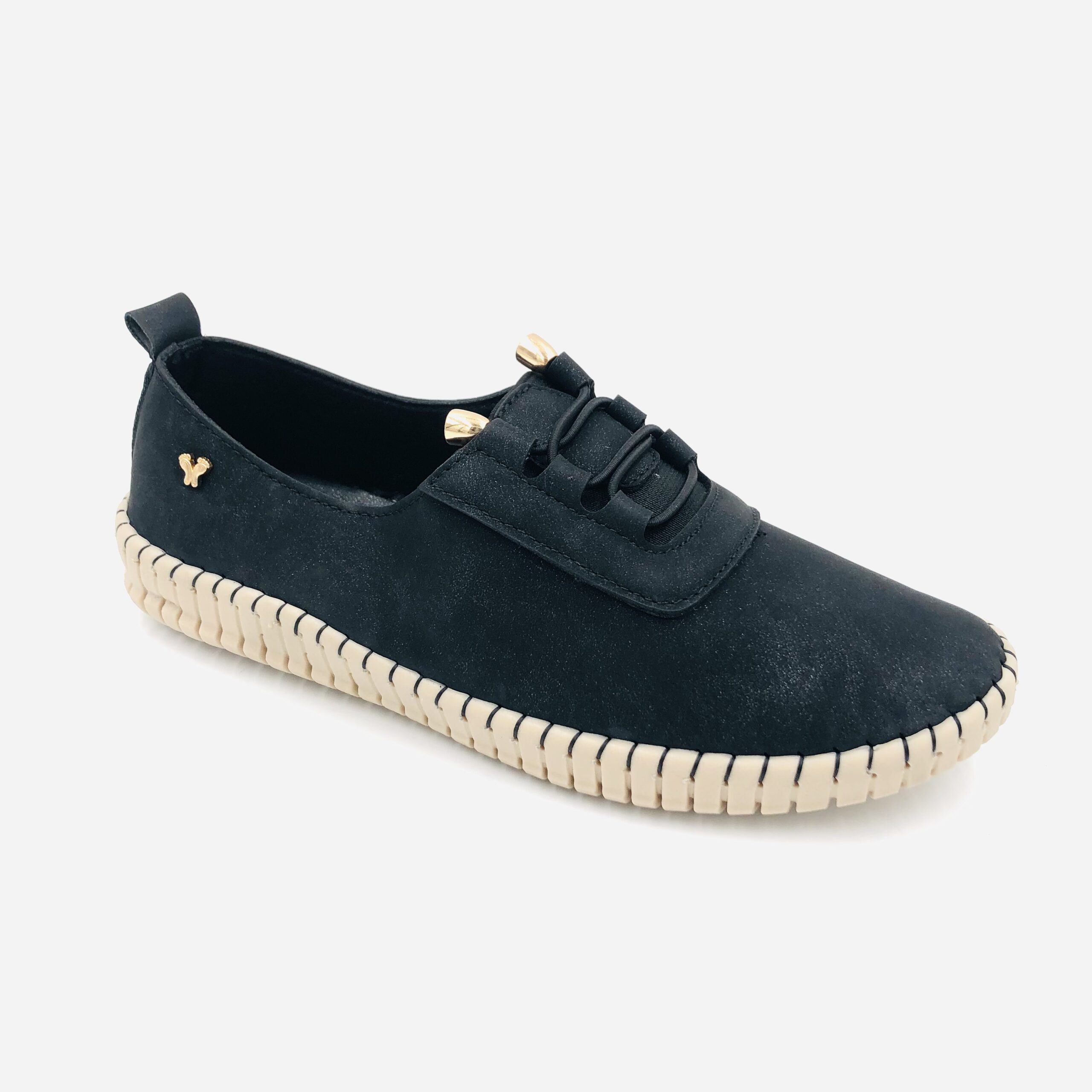 Butterfly Feet Dayna 4 Black Ladies Comfort Pump - Shoe World