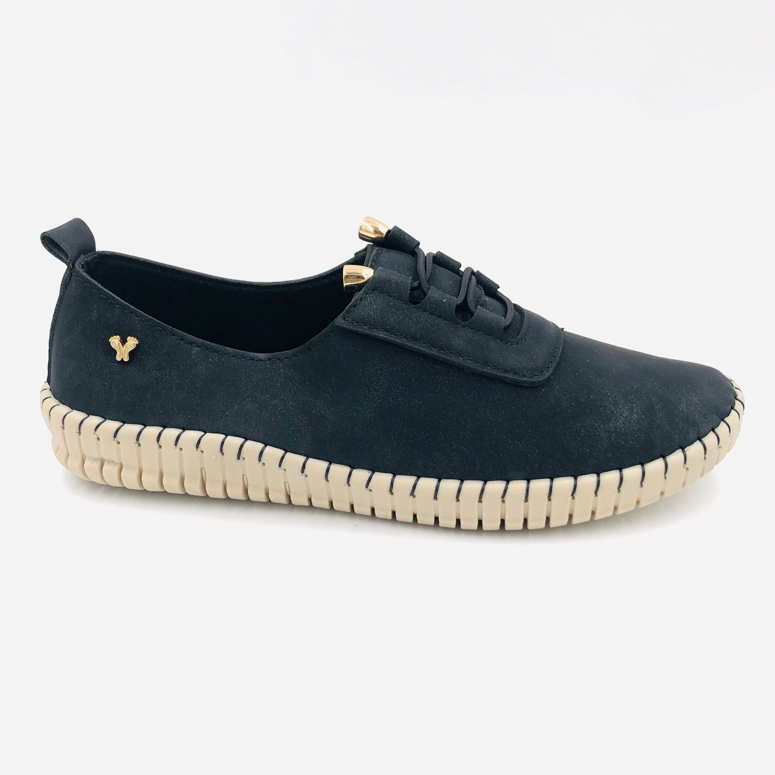 Butterfly Feet Dayna 4 Black Ladies Comfort Pump - Shoe World