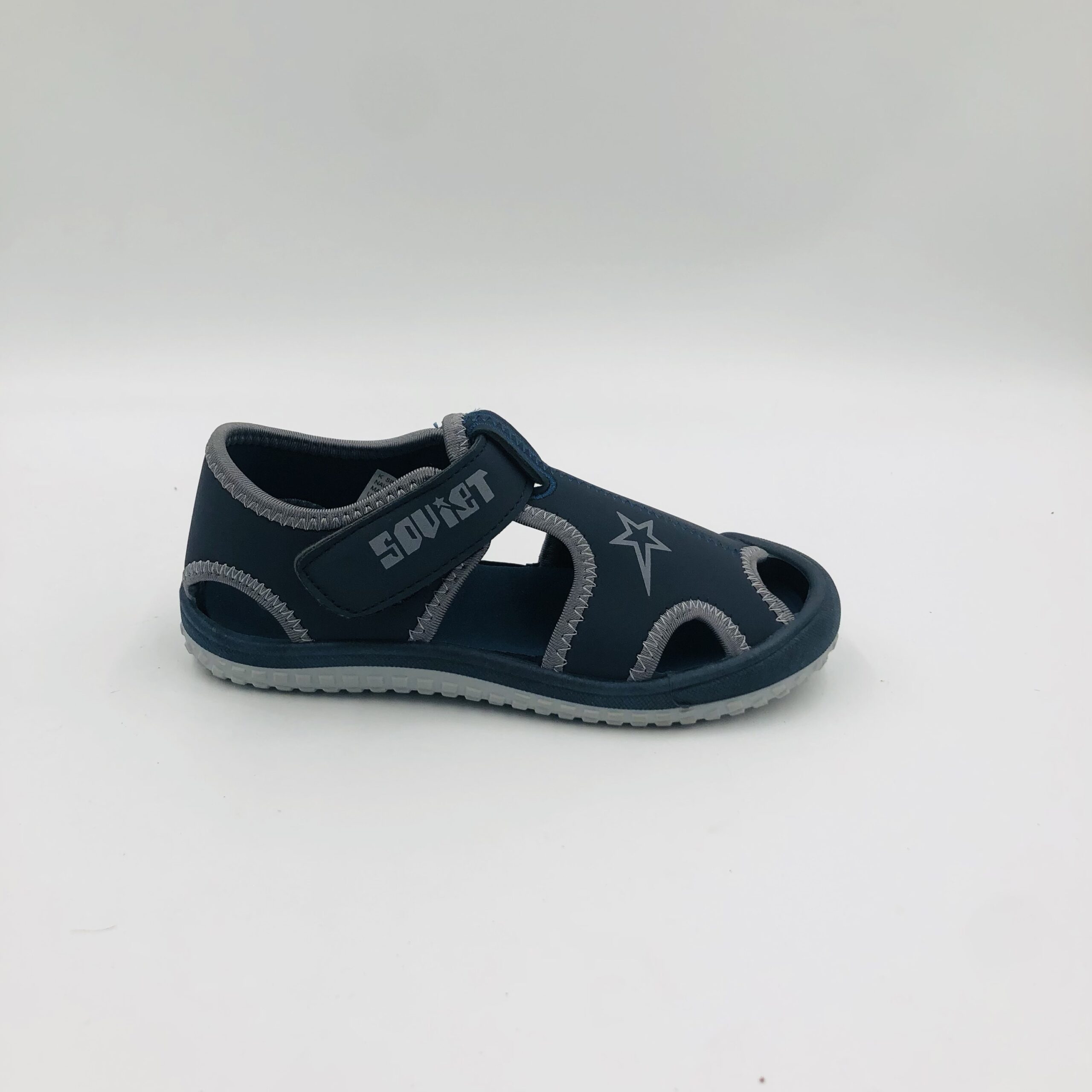 Soviet Kids Singh Navy/Grey Sandal - Shoe World