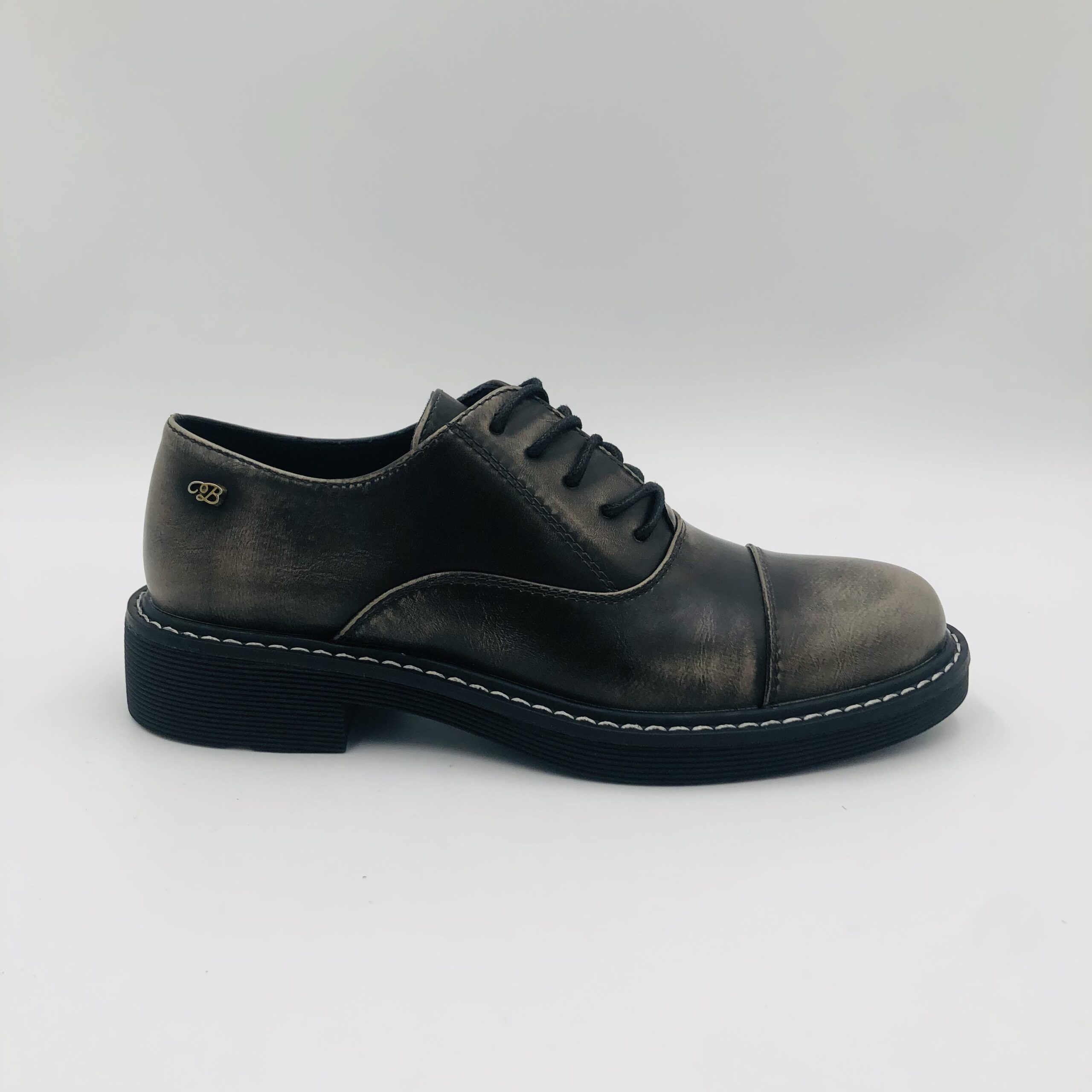 Miss Black Princeton Graphite Lace-Up Shoe - Shoe World